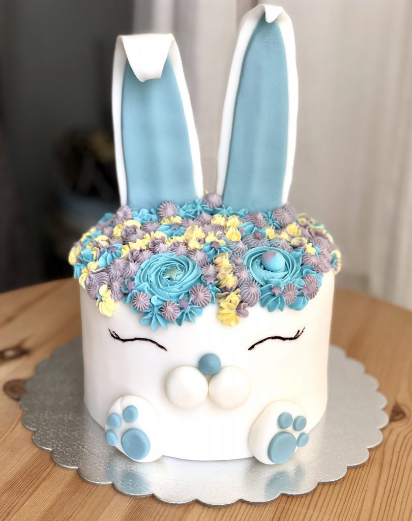 Blue Bunny Cake – 8inch | 7Marvels Cakes & Macarons