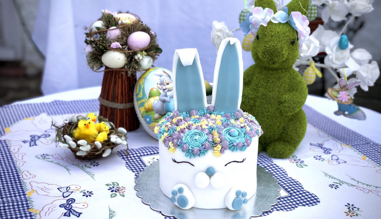 Blue Bunny Cake – 8inch | 7Marvels Cakes & Macarons