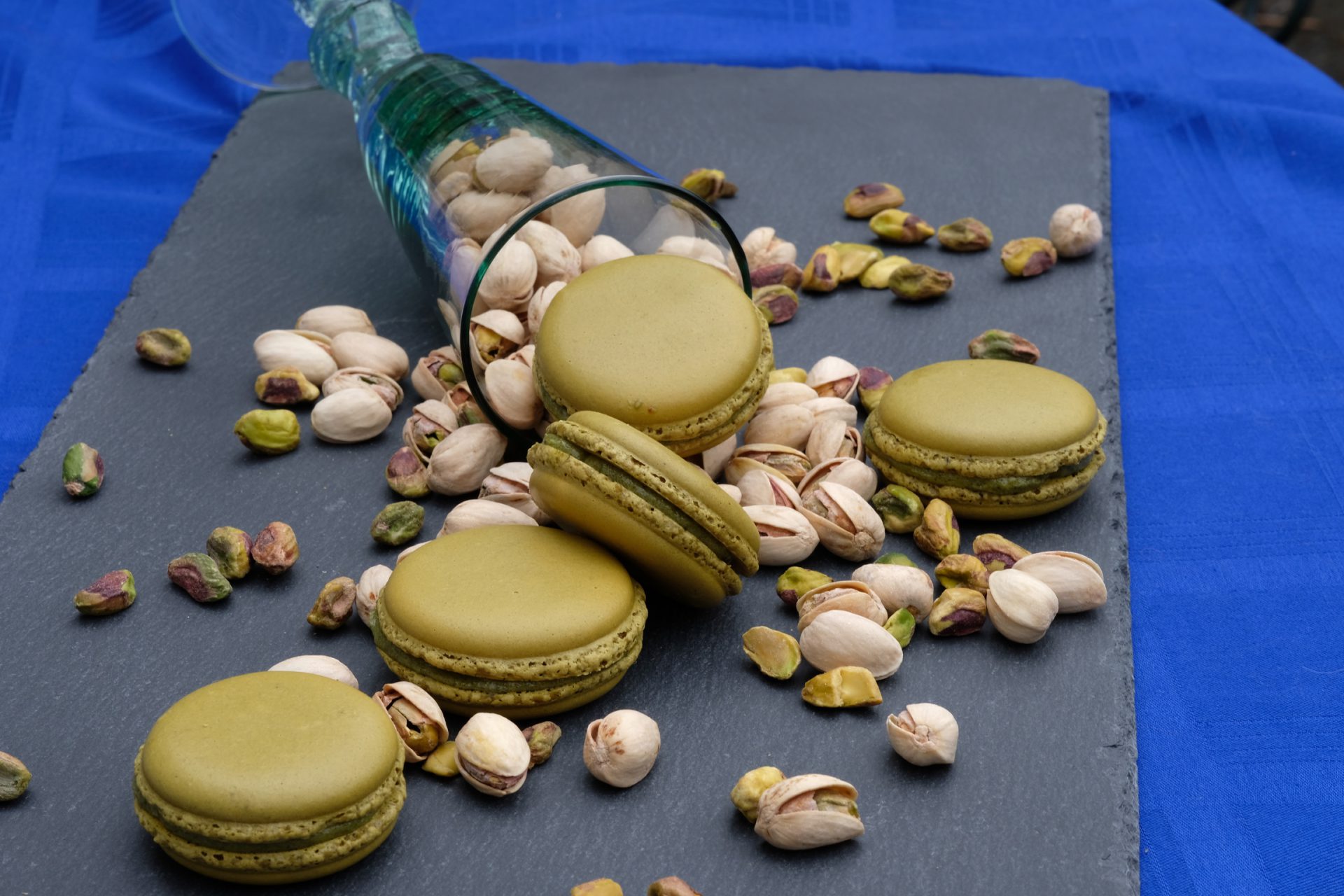 Greek Pistachio Macarons | 7Marvels Cakes & Macarons